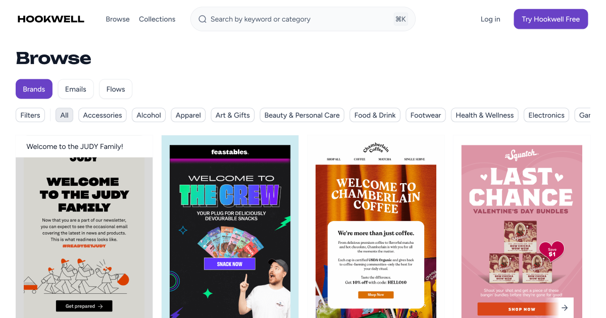 Hookwell: Save email inspiration directly from your inbox